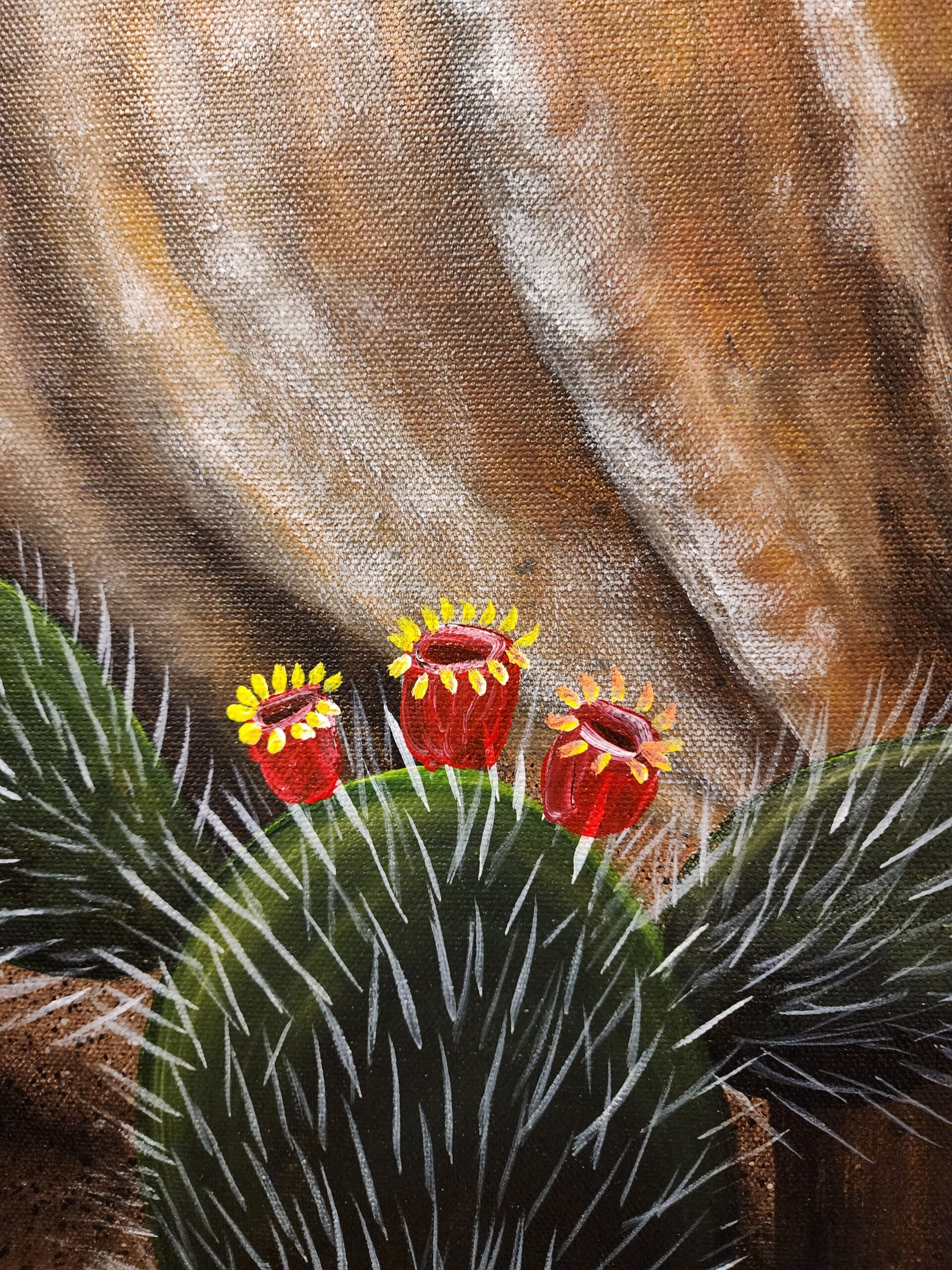 Wild Horses Eating Prickly Pears. – Victor Ferretiz Art